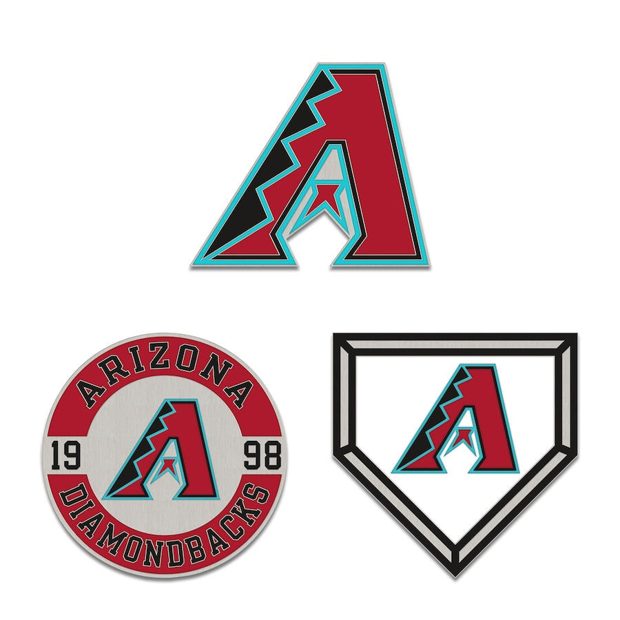 Arizona Diamondbacks 3 Piece WinCraft Collector Pin Set – All American Sportswear Online