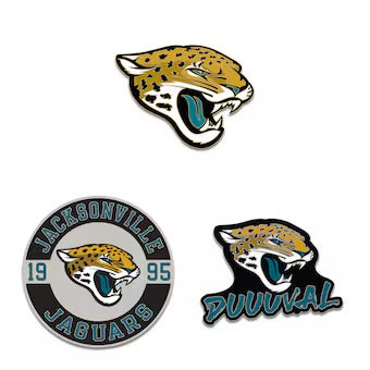 Jacksonville Jaguars 3 piece Pin Set – All American Sportswear Online