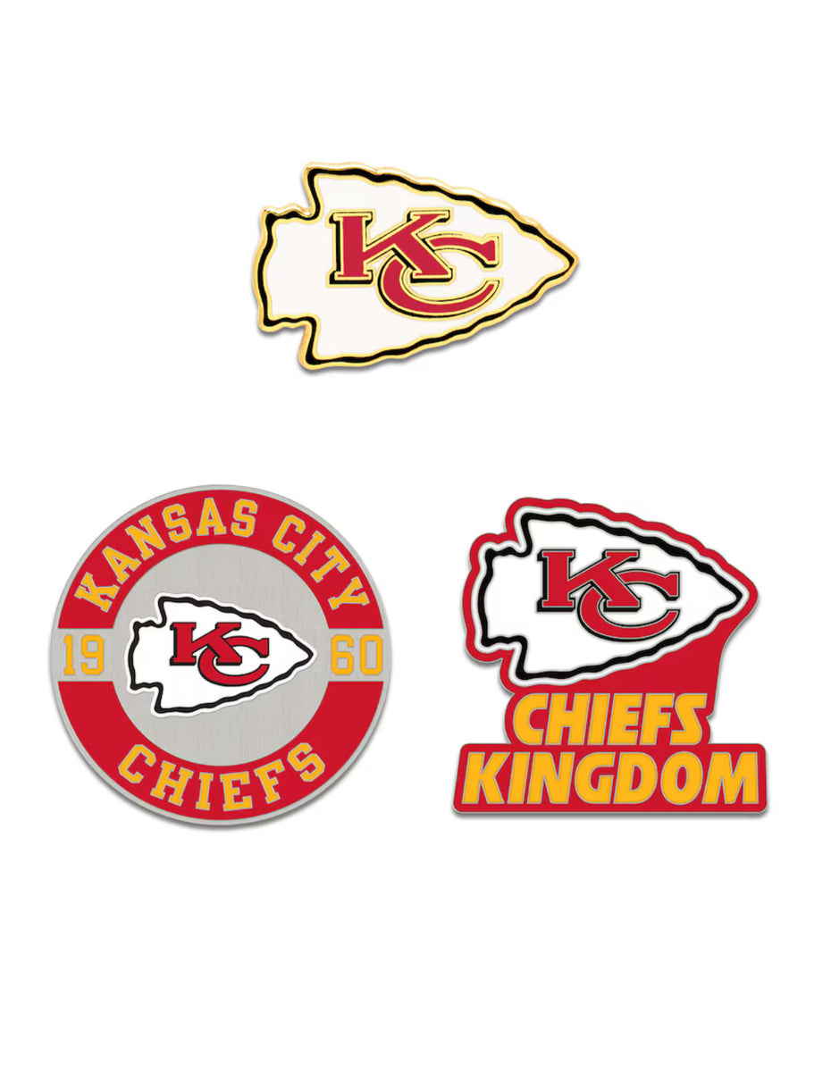 Kansas City Chiefs 3 piece Pin Set – All American Sportswear Online