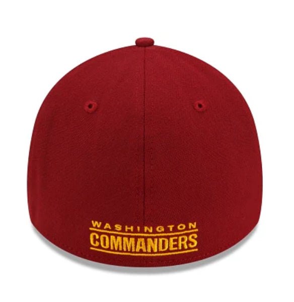 Washington Commanders Team Logo New Era 39THIRTY Flex-Fit Hat Cap – All ...
