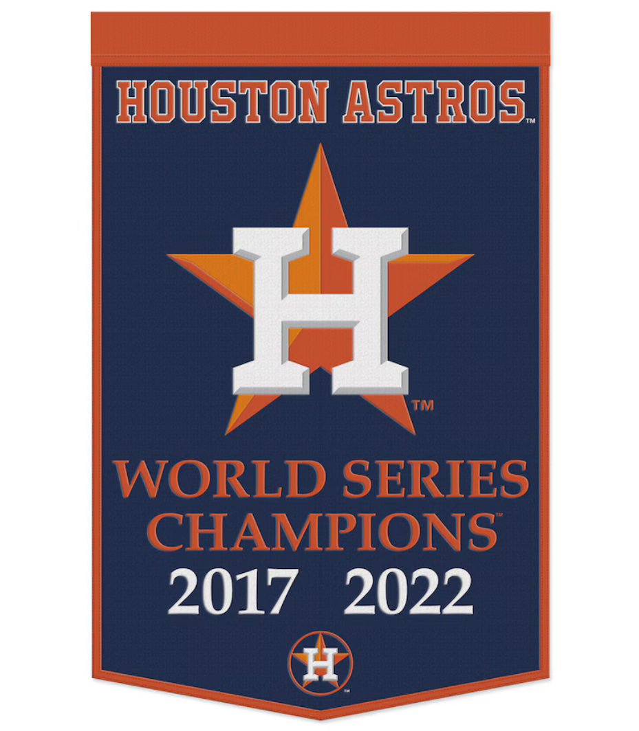Houston Astros 24”x38” Wool Dynasty Champ Banner – All American ...